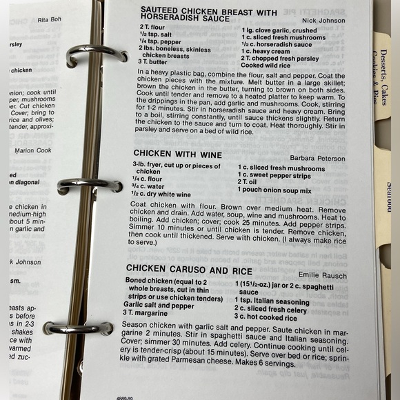 Kitchen | Vintage 8s Celebration Cookbook Christ Episcopal Church ...